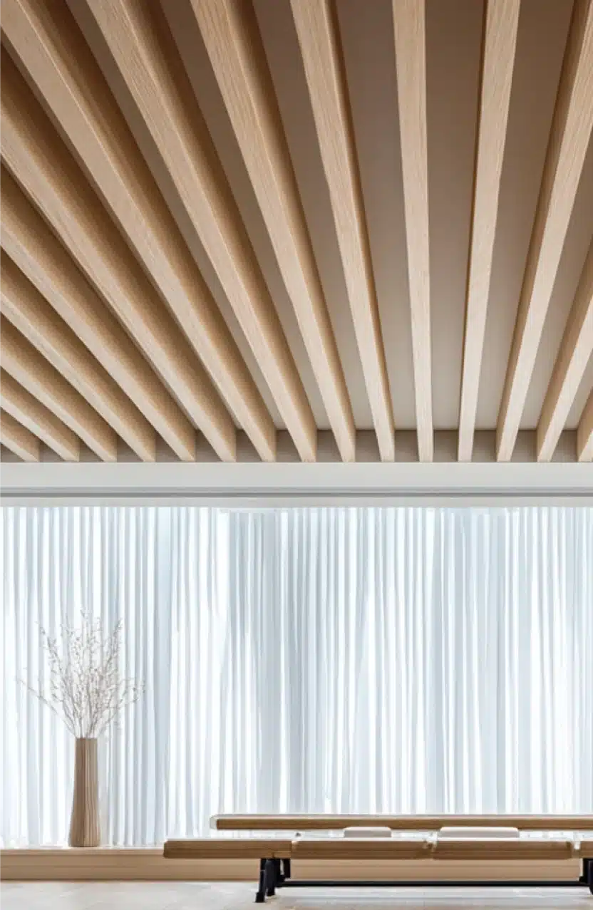 Timber-look Aluminium Soffits & ceilings - Alumatex